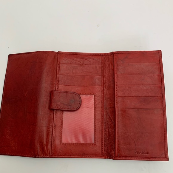 Firenze | Bags | Sabani Firenze Vera Pelle Red Wallet | Poshmark